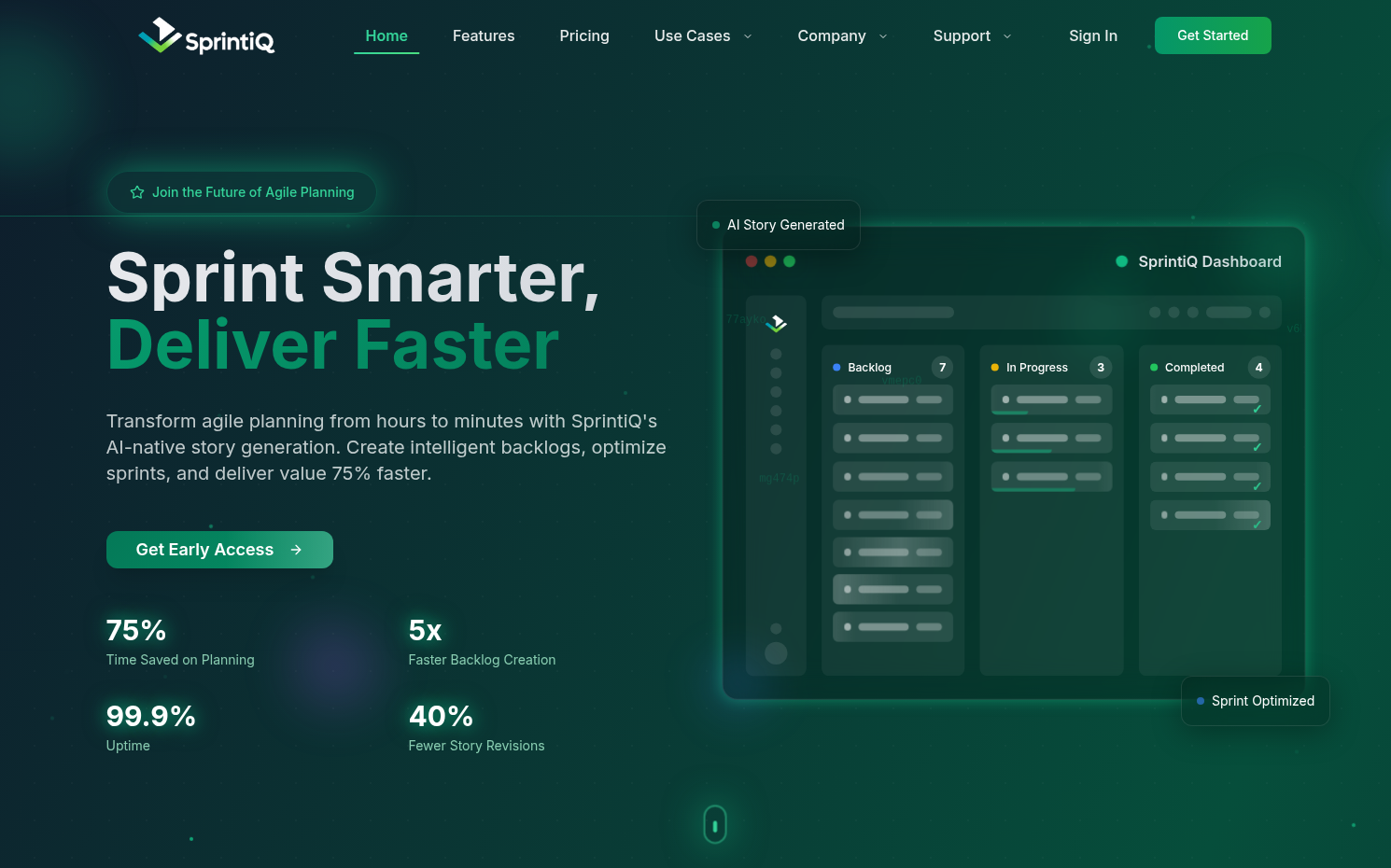 SprintiQ - AI-Native Agile Planning Tool & Agile Manage